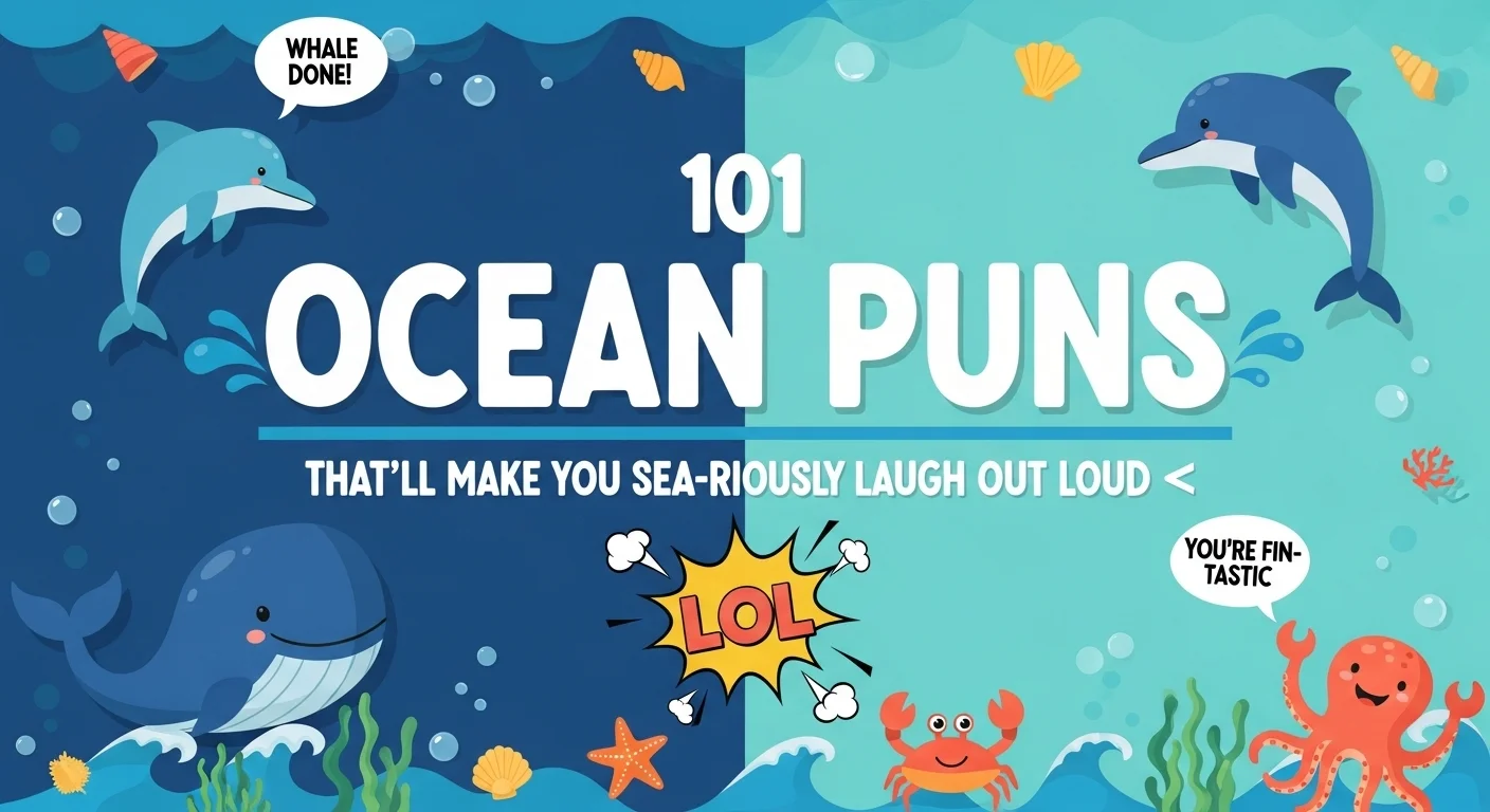 101 Ocean Puns That'll Make You Sea-Riously Laugh Out Loud 🌊