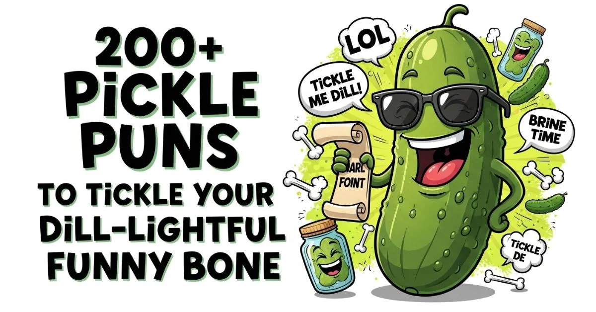 200+ Pickle Puns to Tickle Your Dill-lightful Funny Bon